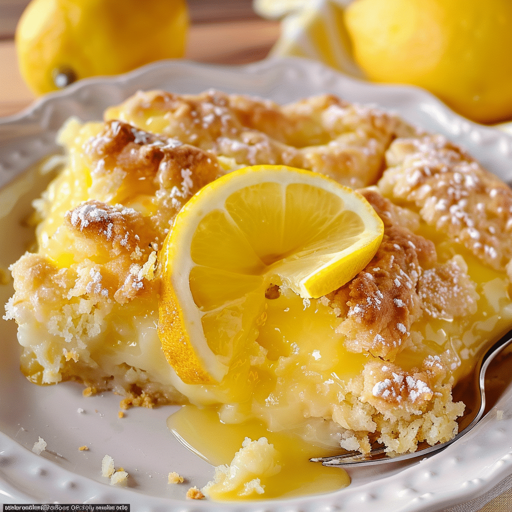 Magic Lemon Cobbler