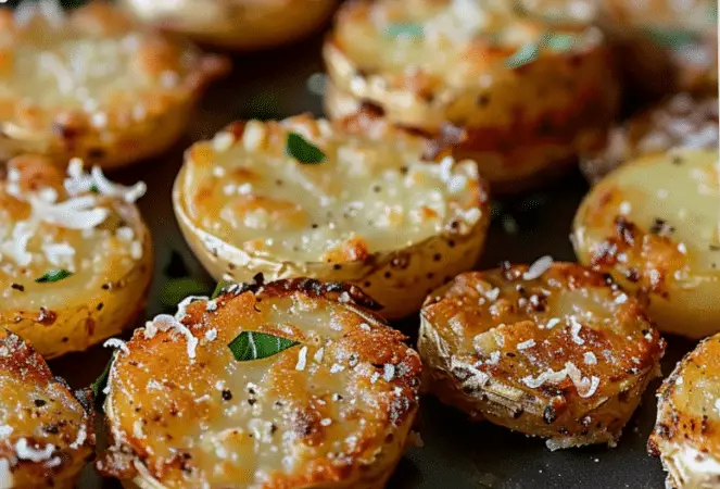 Mini Baked Parmesan Potato Rounds