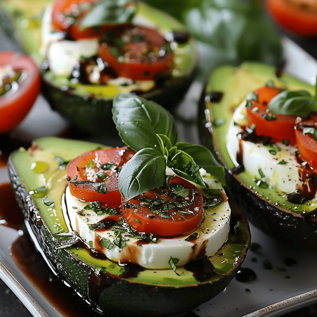 Caprese Stuffed Avocados