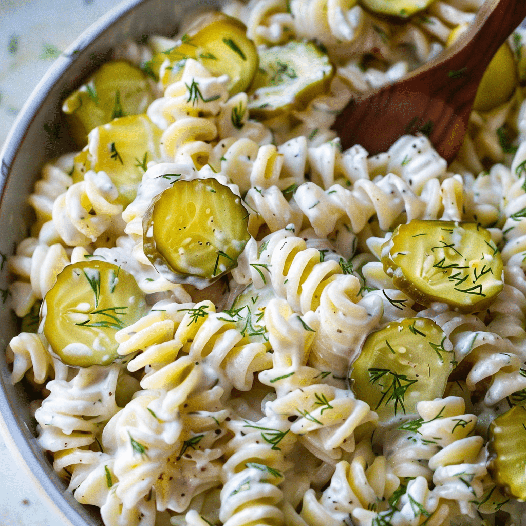 Dill Pickle Pasta Salad Recipe