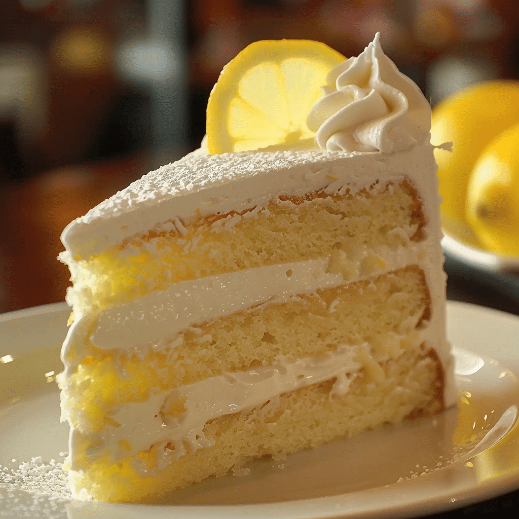 Cheesecake Factory Italian Lemon Cream Cake