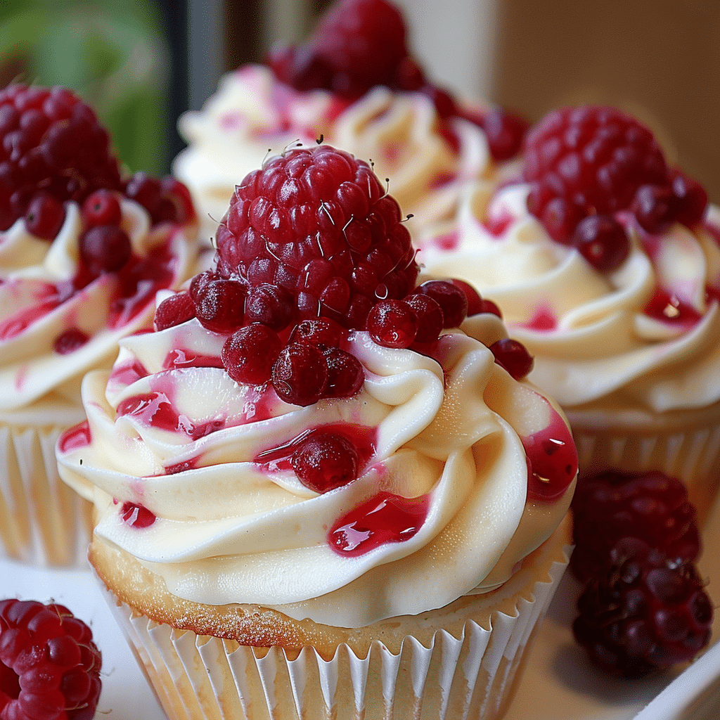 Raspberry Cheesecake Cupcakes