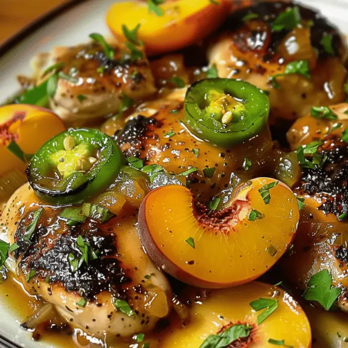 Jalapeno Peach Chicken