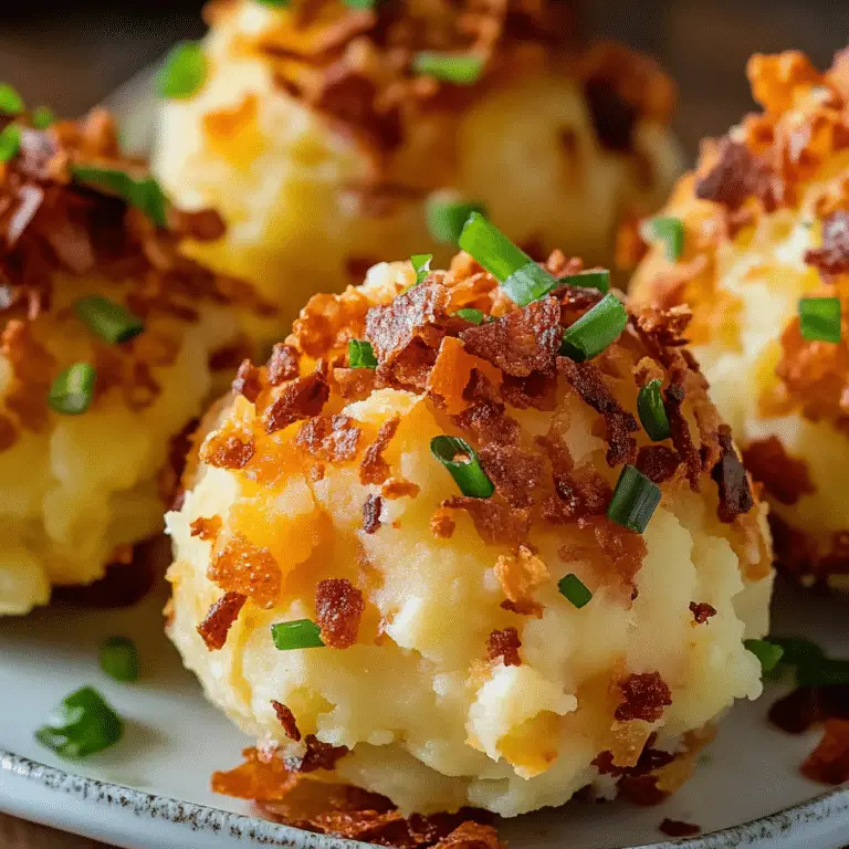 Loaded Mashed Potato Balls