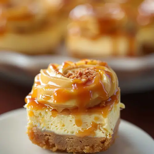 Mini Caramel Cheesecakes