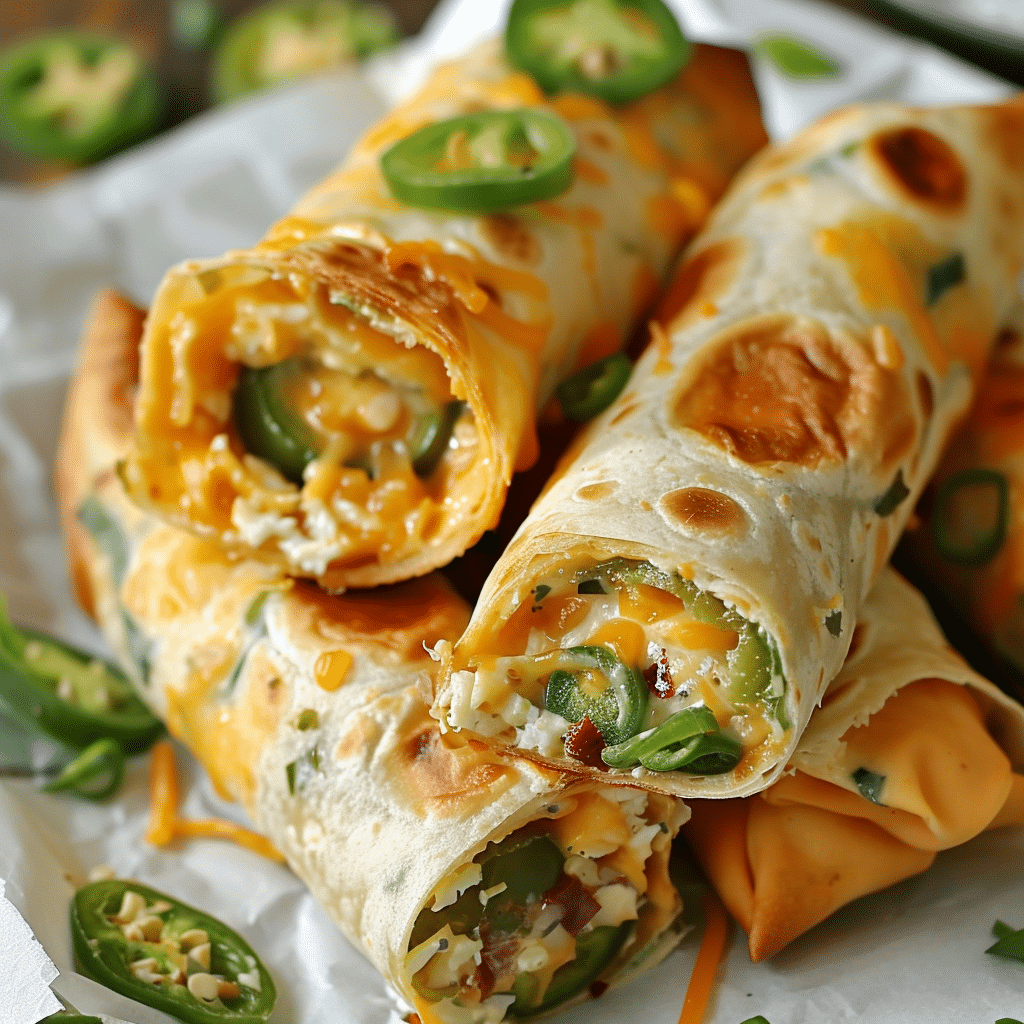 Spicy Cheesy Jalapeno Wraps