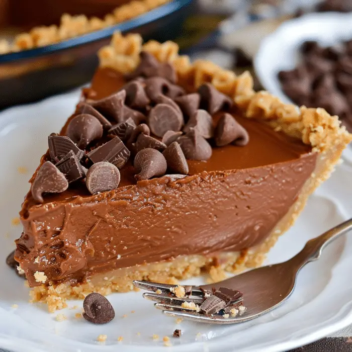 No-Bake Chocolate Cheesecake Pie