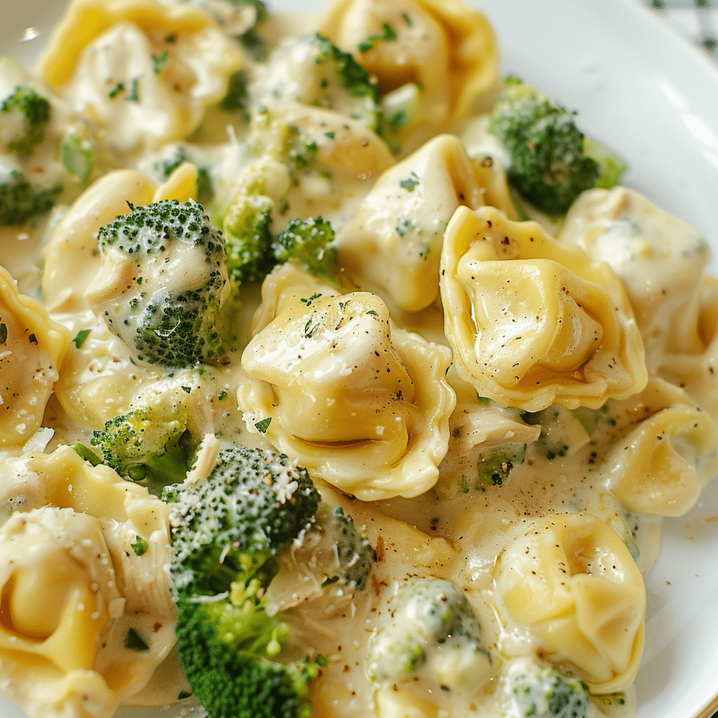 Cheesy Chicken Broccoli Tortellini