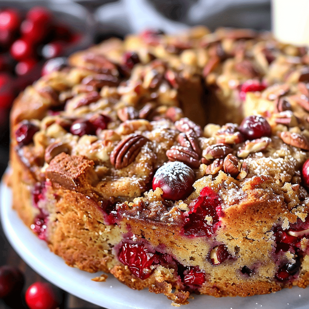 Cranberry-Pecan Coffee Cake