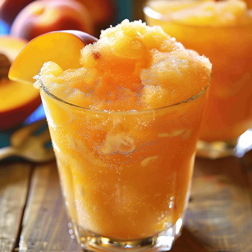 Frozen Peach Slush