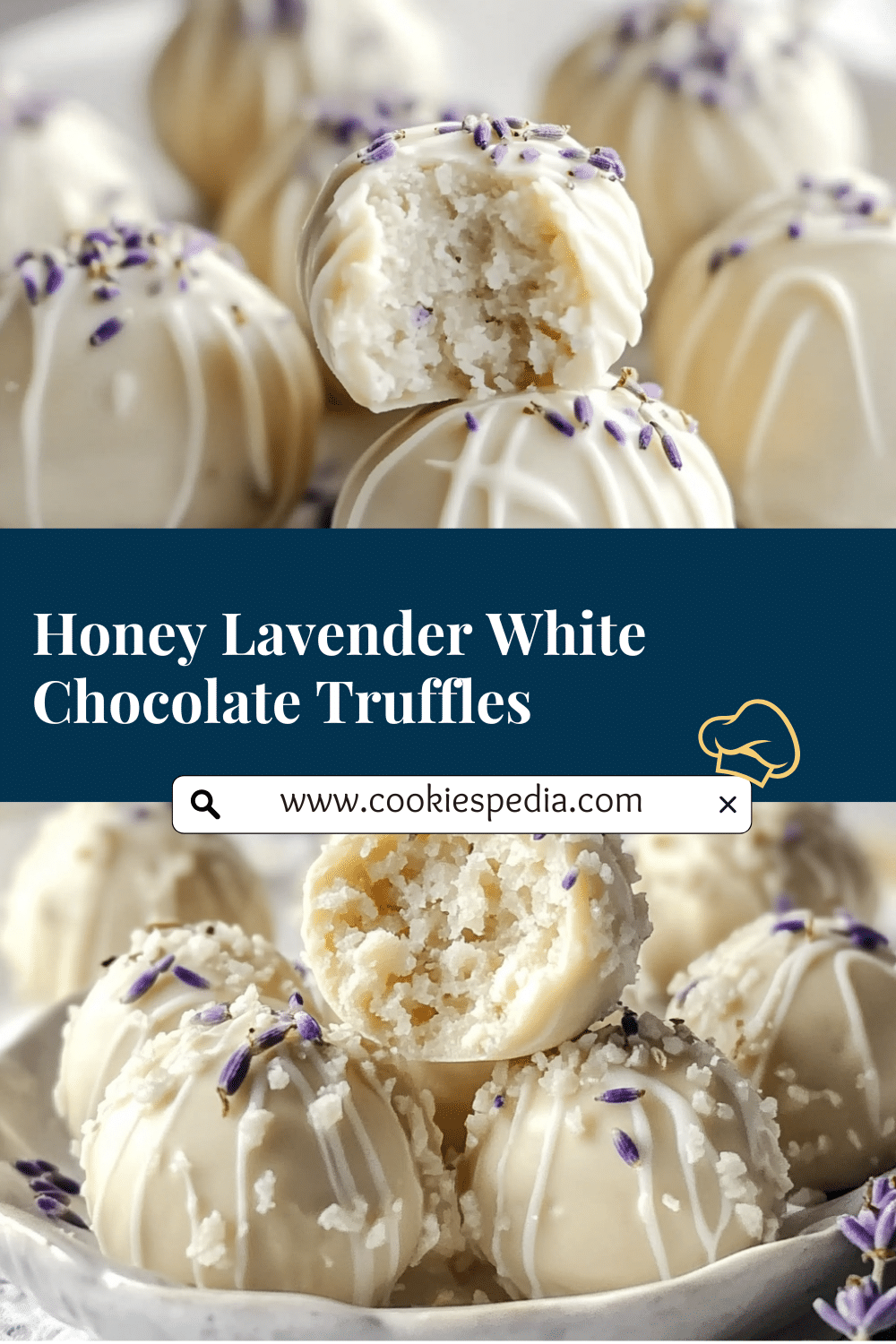 Honey Lavender White Chocolate Truffles