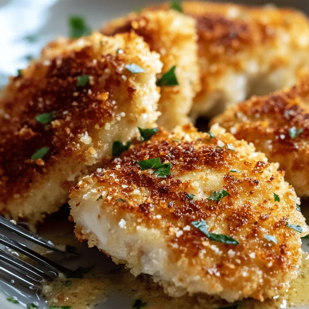 Crispy Parmesan Crusted Chicken