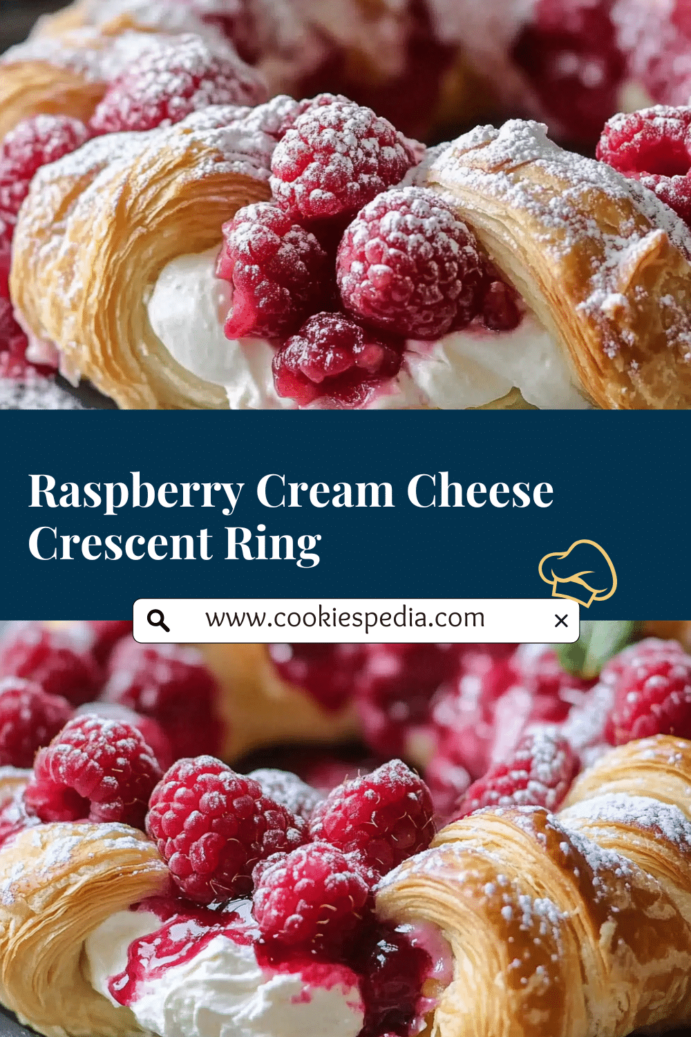Raspberry Cream Cheese Crescent Ring