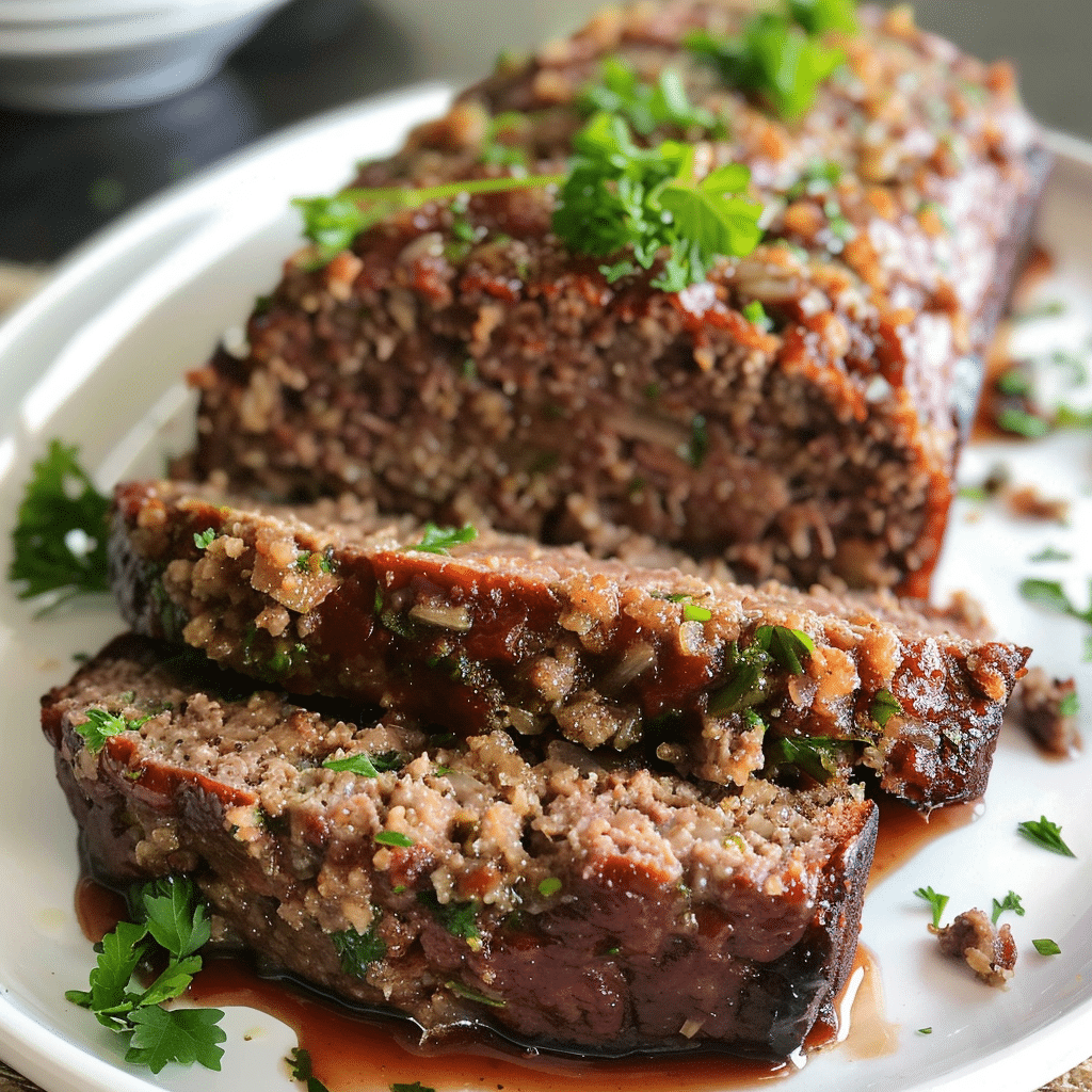 Classic Meatloaf with Bread Crumbs