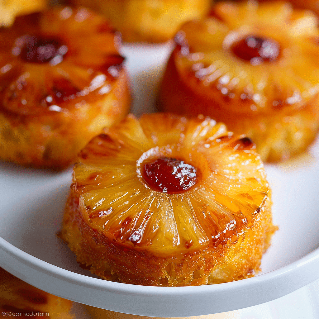 Mini Pineapple Upside Down Cakes