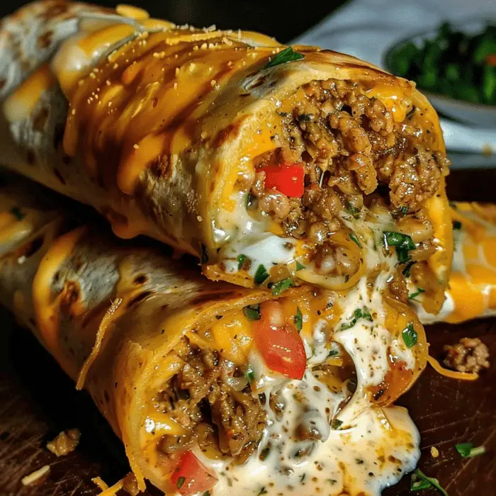 Nacho Cheese Beef Wrap