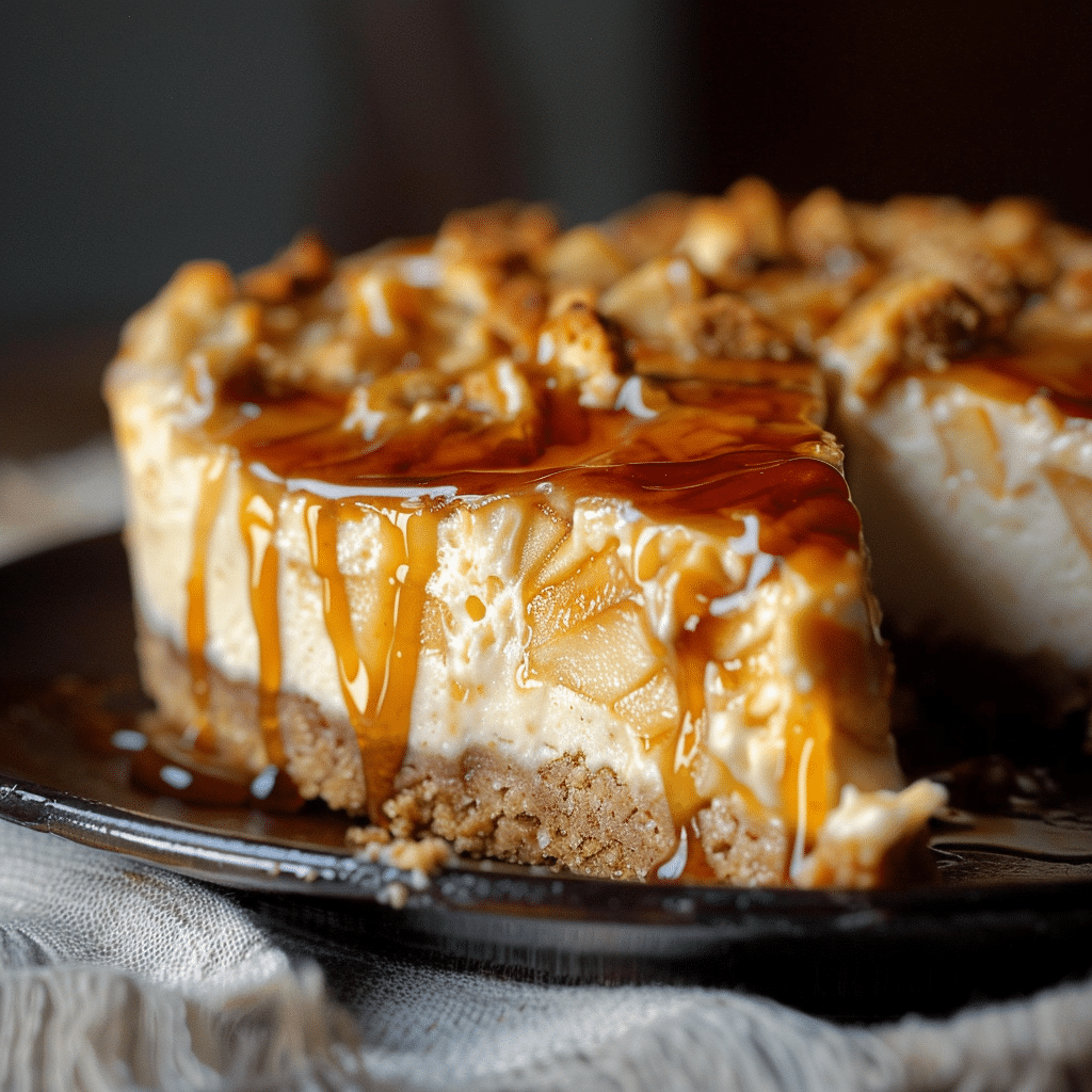 Brown Sugar Apple Cheesecake