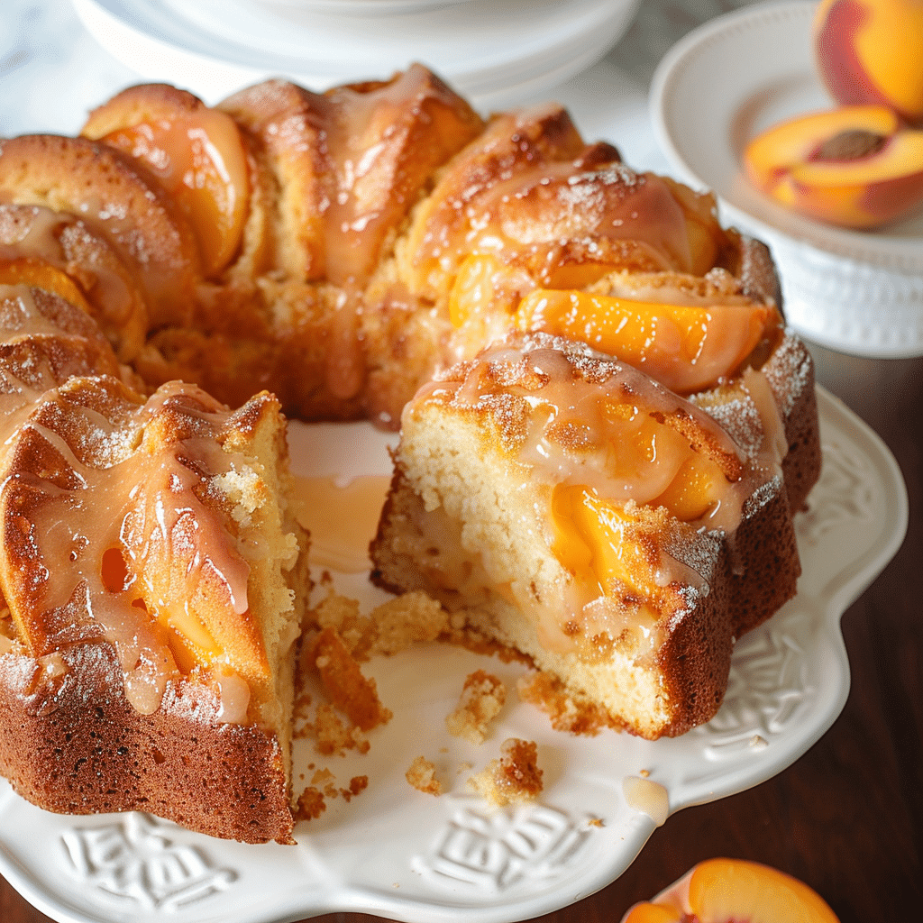 Peach Cobbler Pound Cake