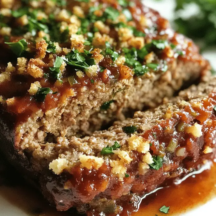 Classic Meatloaf with Bread Crumbs