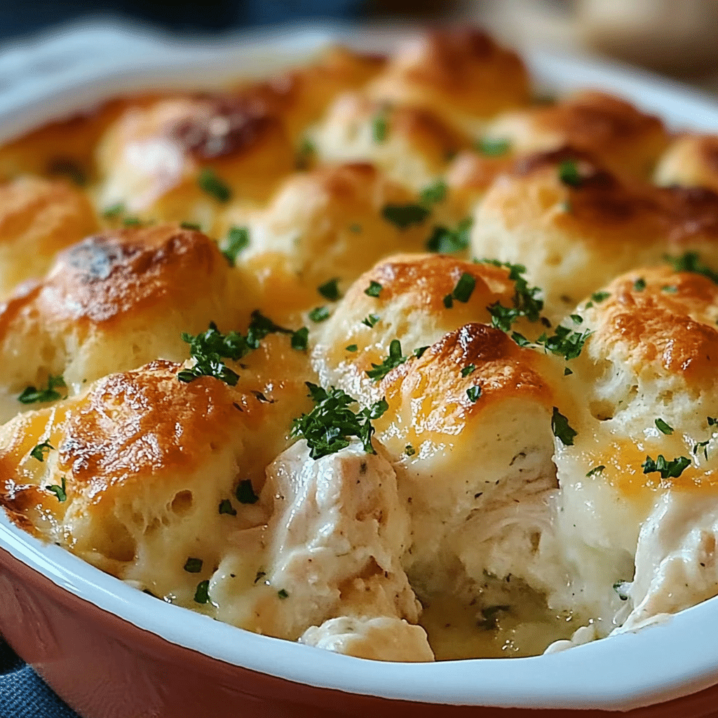 Chicken Bubble Biscuit Bake Casserole