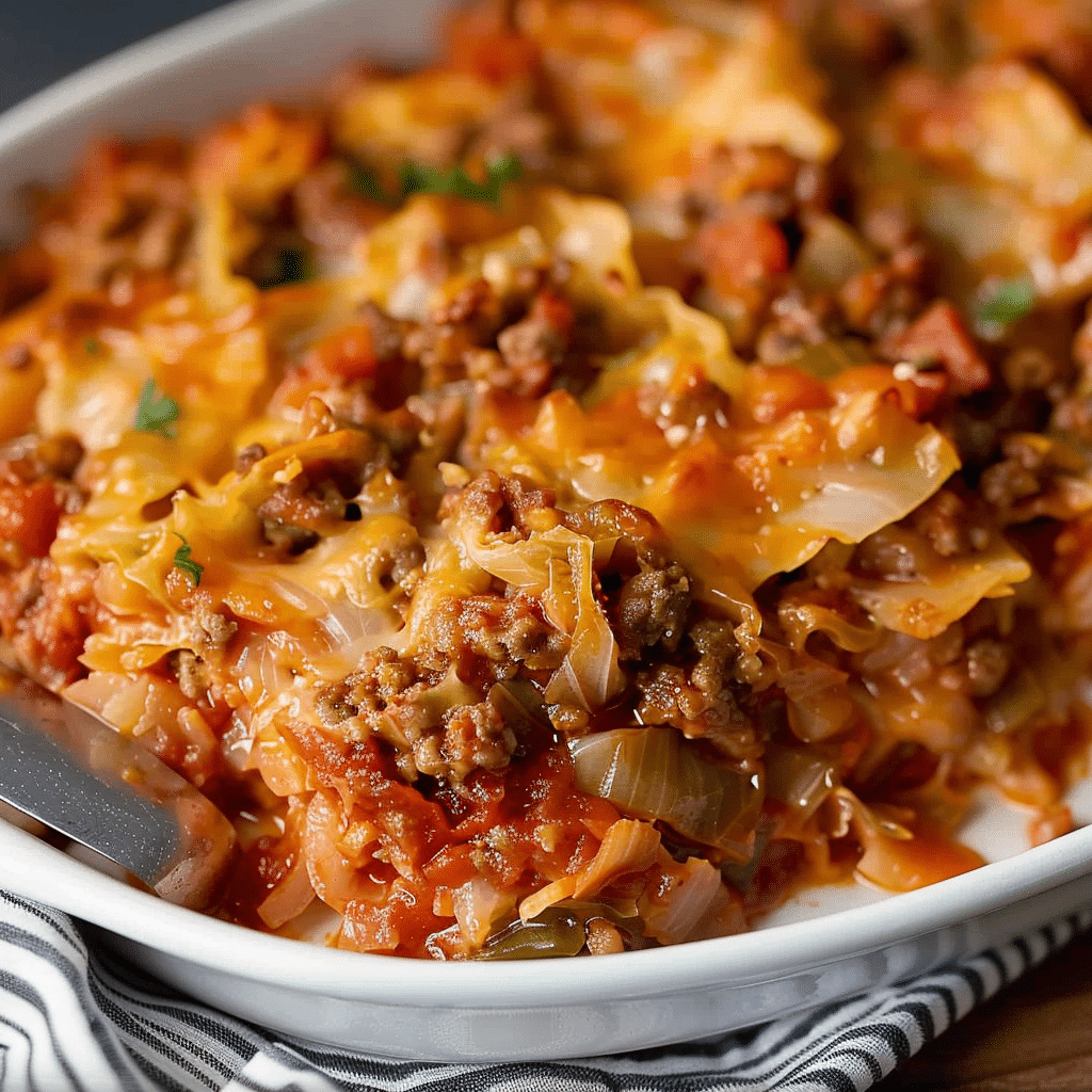 Unstuffed Cabbage Roll Casserole