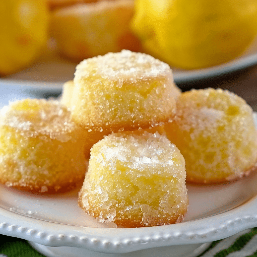 MINI LEMON DROP CAKES