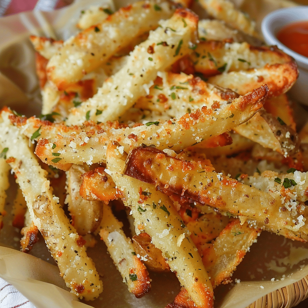 BAKED GARLIC PARMESAN FRIES