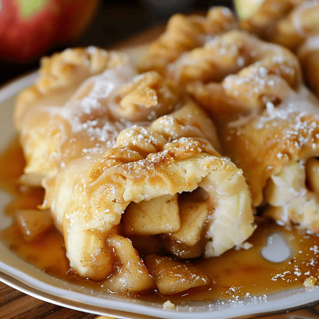 Baked Apple Pie Roll Ups