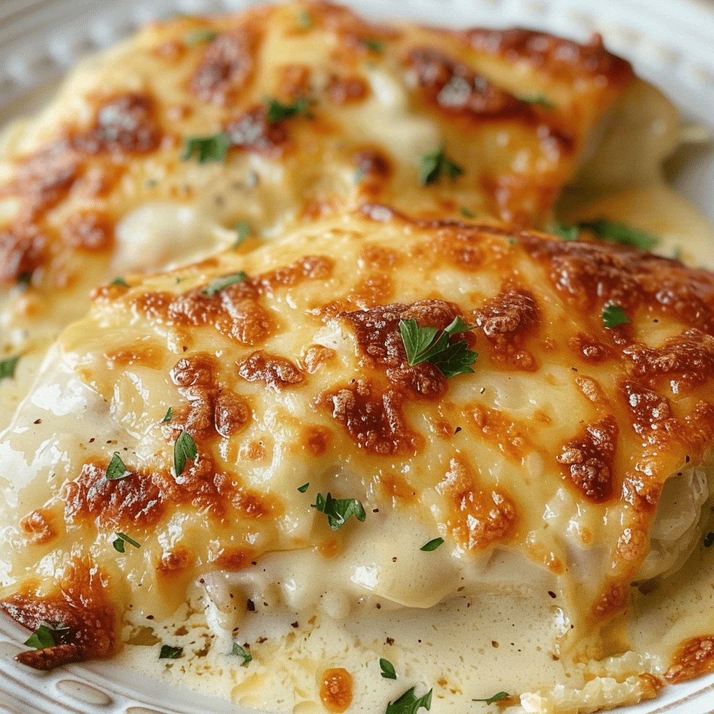 Creamy Swiss Chicken Bake