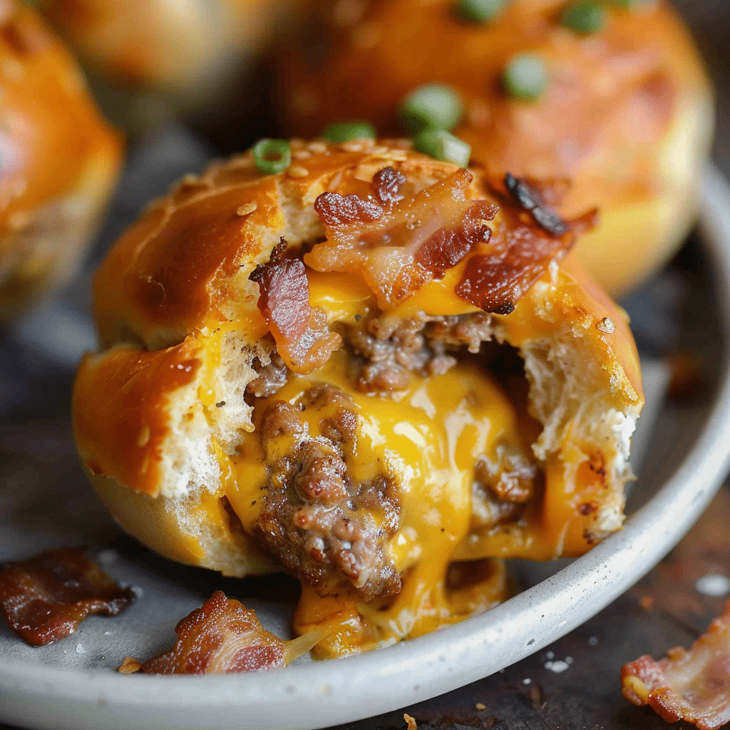 Bacon Cheeseburger Bombs