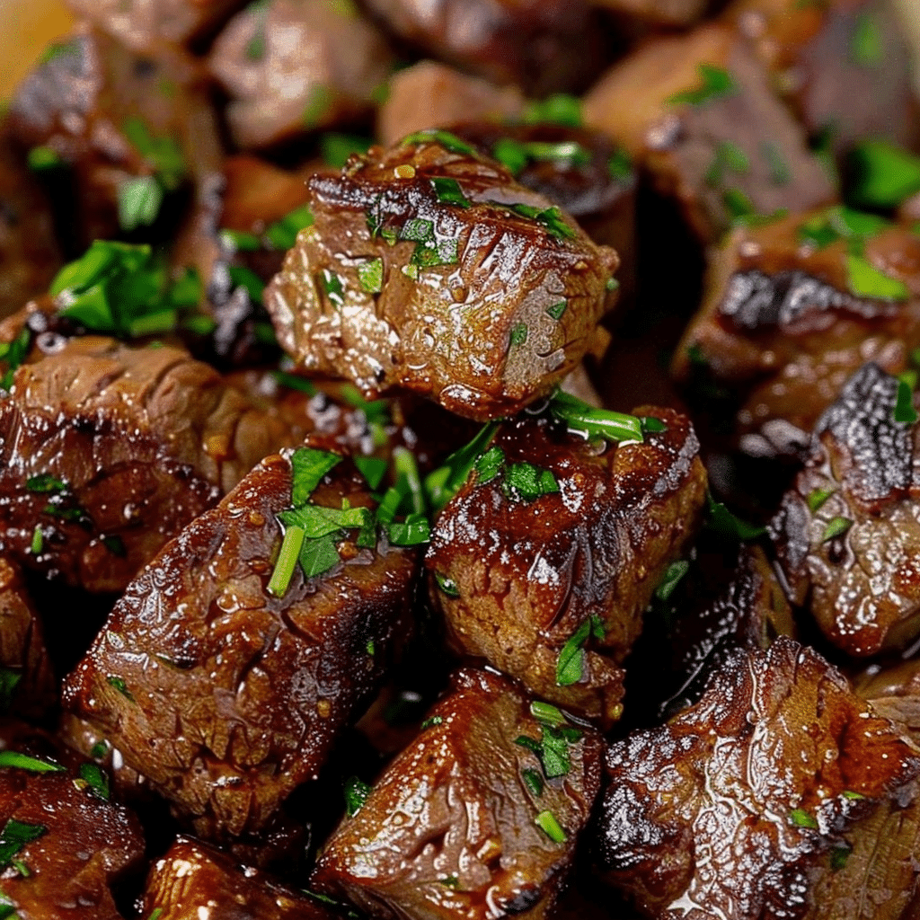 Tender and Juicy Garlic Butter Steak Bites