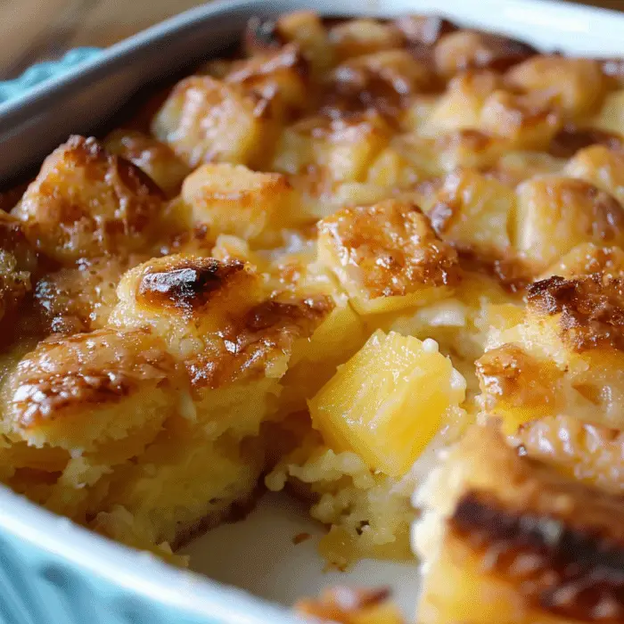Pineapple Bread Pudding
