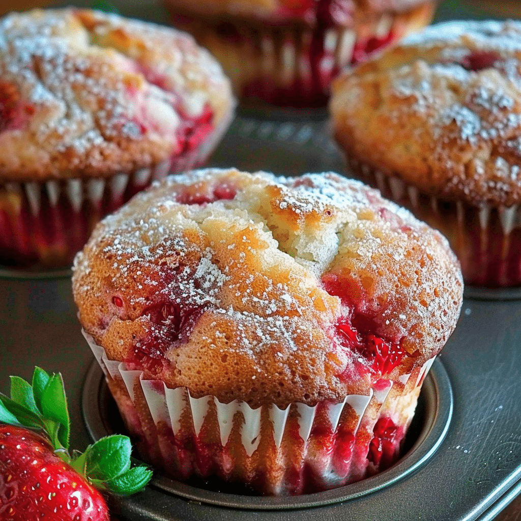 Fresh Strawberry Muffins