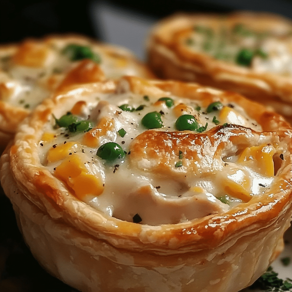 Easy mini chicken pot pies