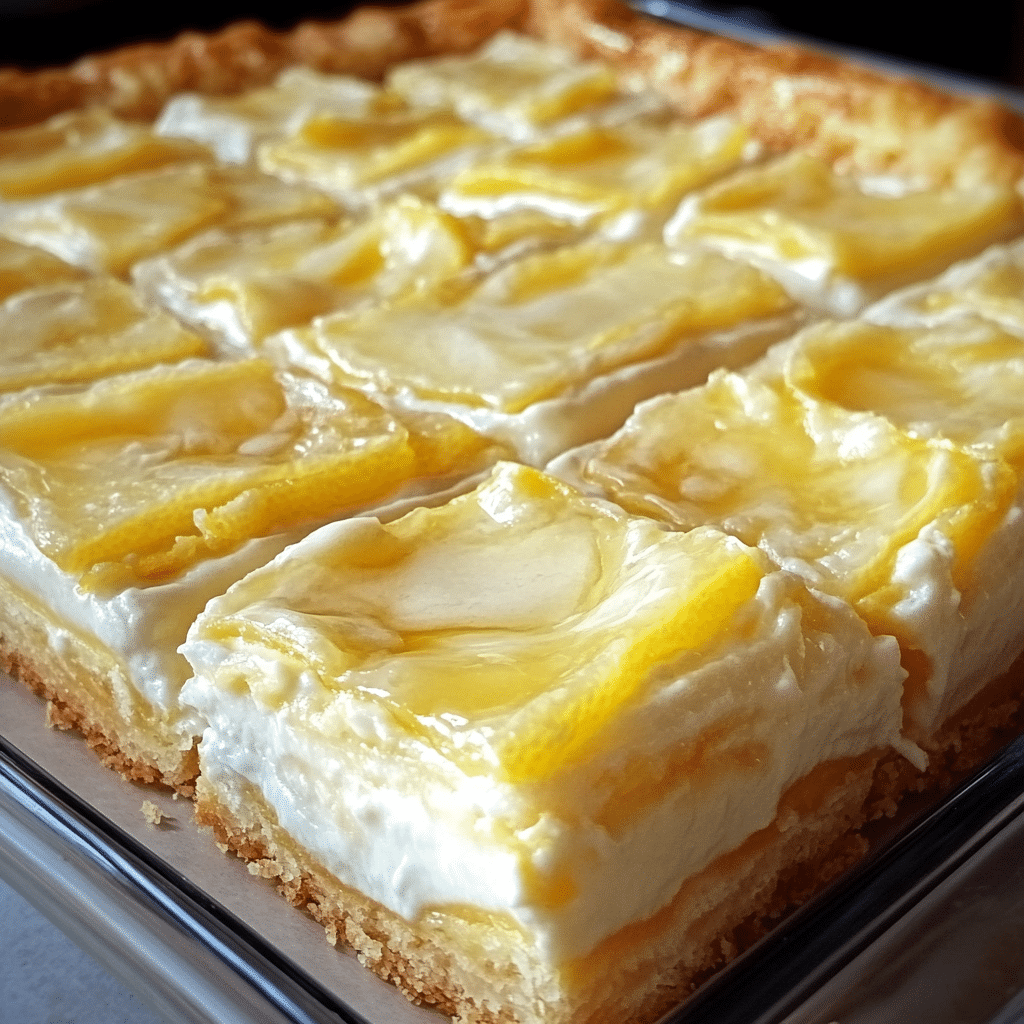 Sunshine Lemon Cream Cheese Squares