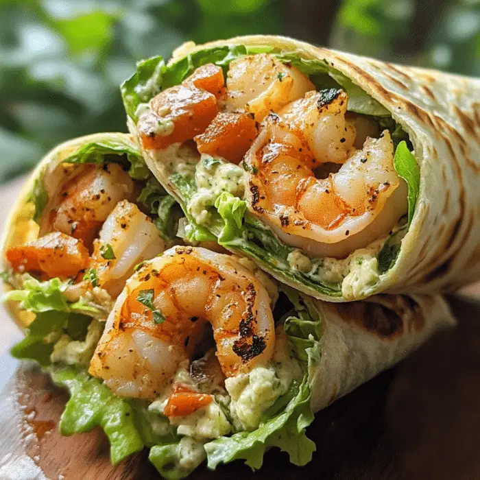 Grilled Shrimp Caesar Wraps