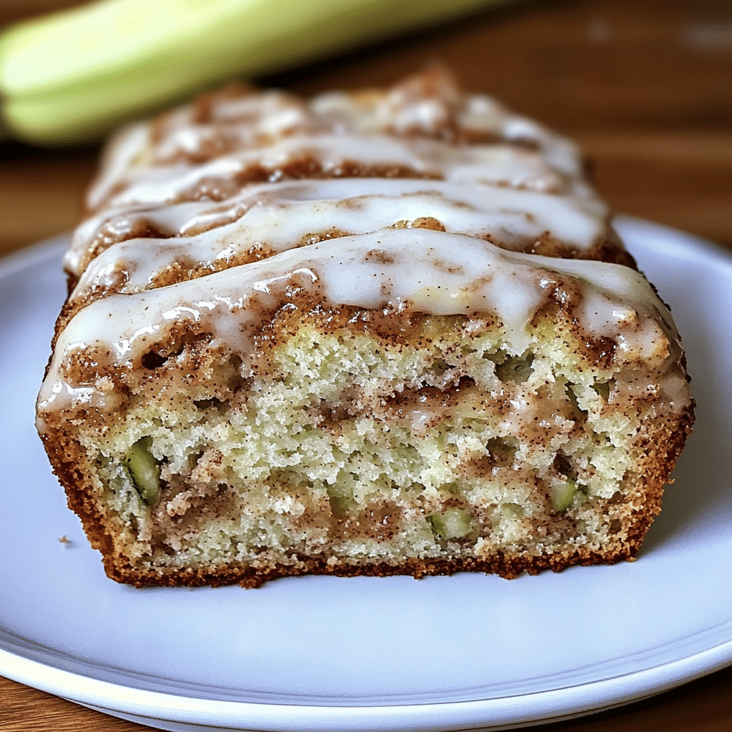 Cinnamon Roll Zucchini Bread