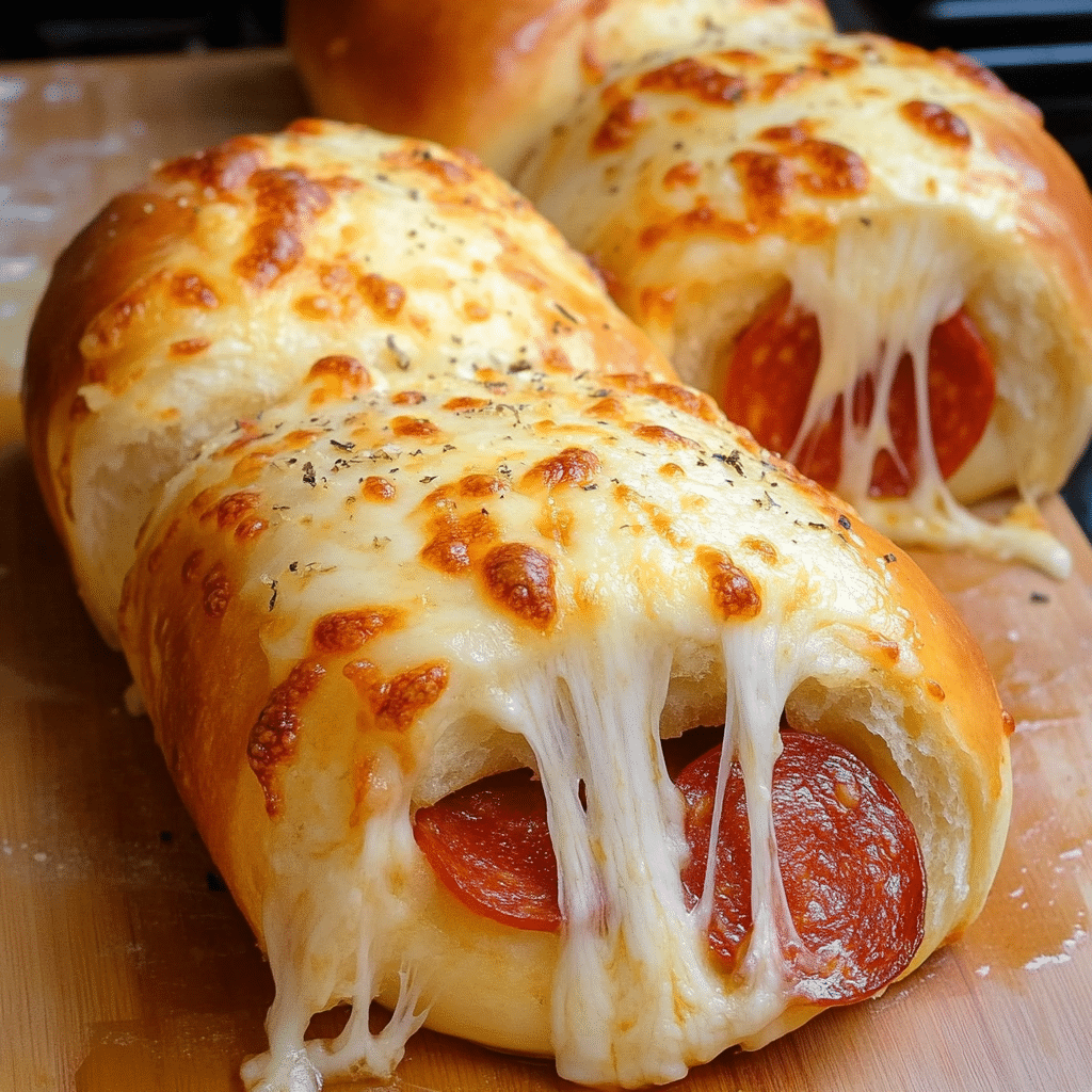 Cheesy Pepperoni Rolls