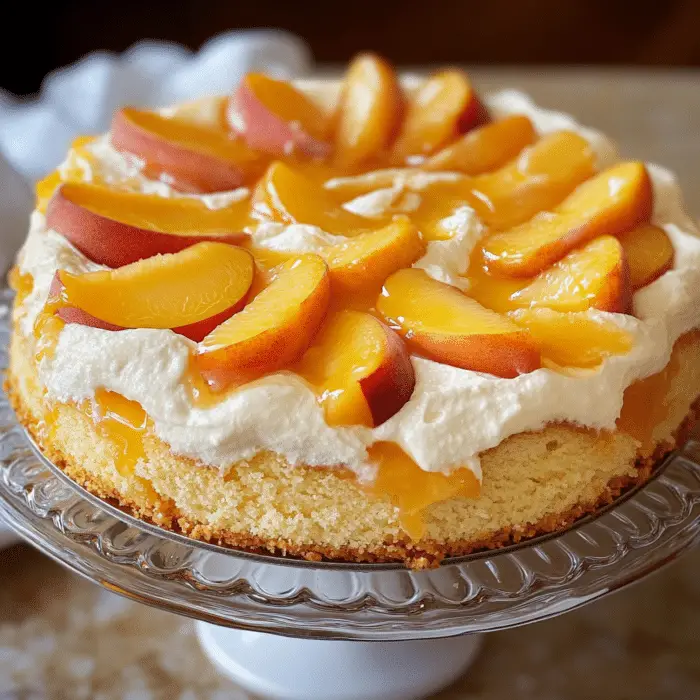 Peaches and Cream Cake
