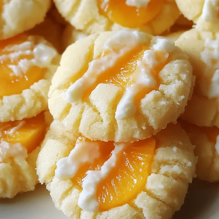 Orange Infused Sweet Ricotta Peach Cookies
