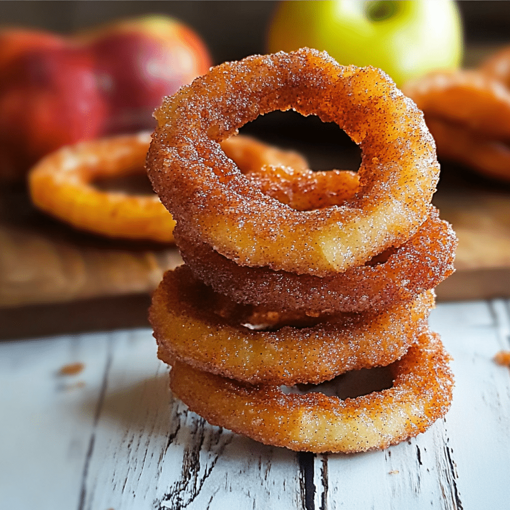 fried cinnamon apple rings