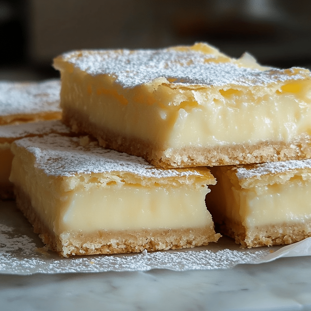 Classic Vanilla Custard Bars