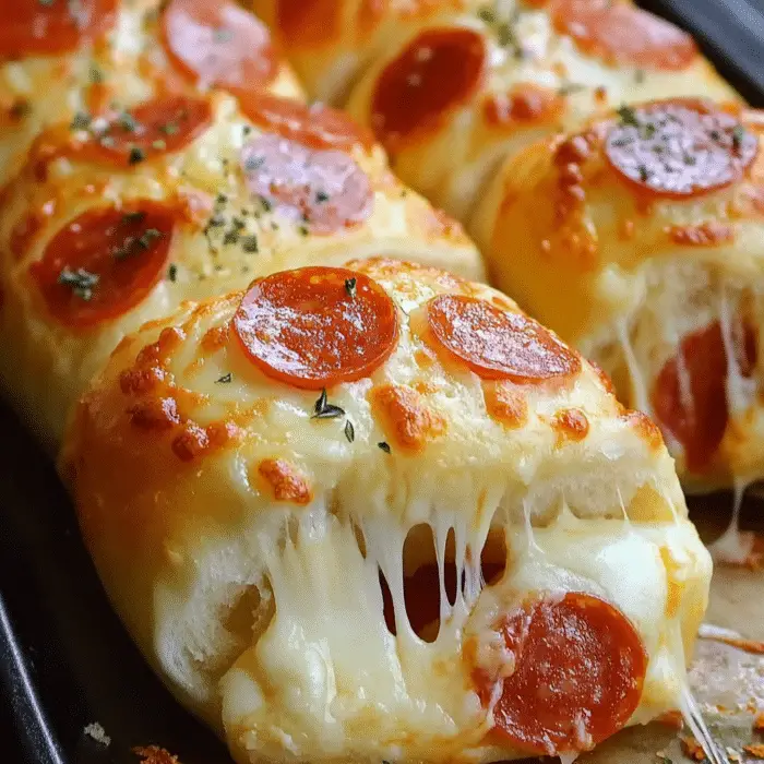 Cheesy Pepperoni Rolls