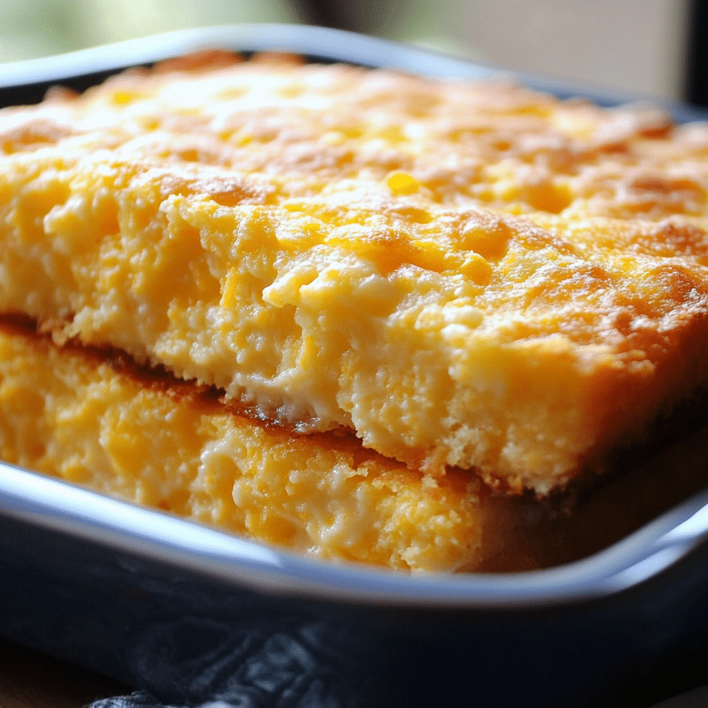 Cheesy, Creamy Cornbread Casserole