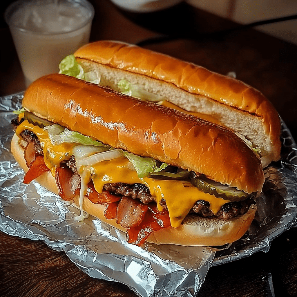 Cheeseburger subs