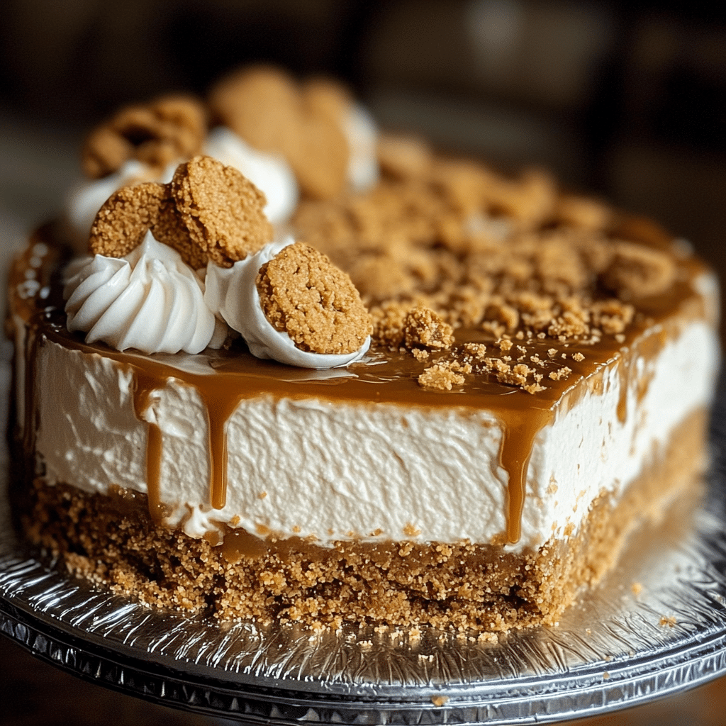 Biscoff Caramel Cookie Butter Cheesecake Recipe