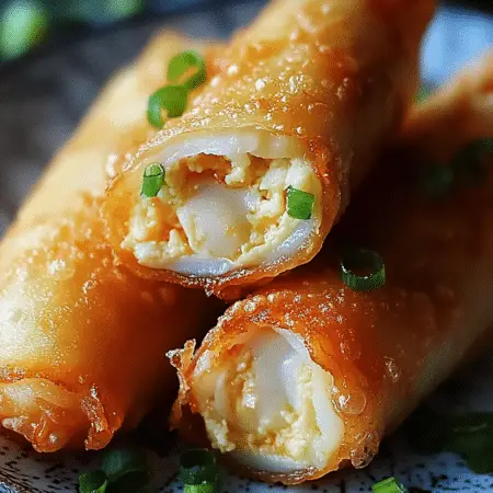Crab Rangoon Egg Rolls