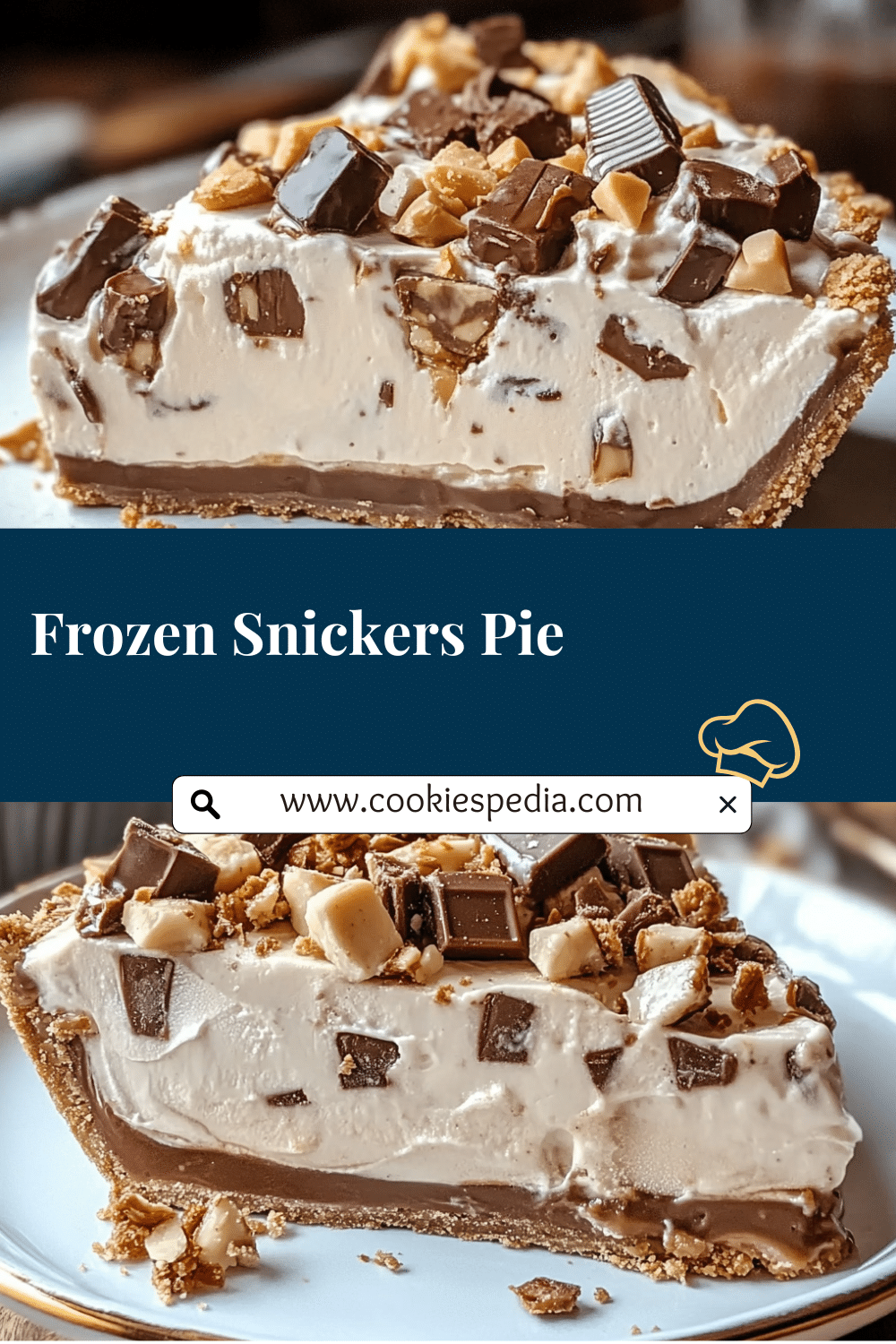 Frozen Snickers Pie