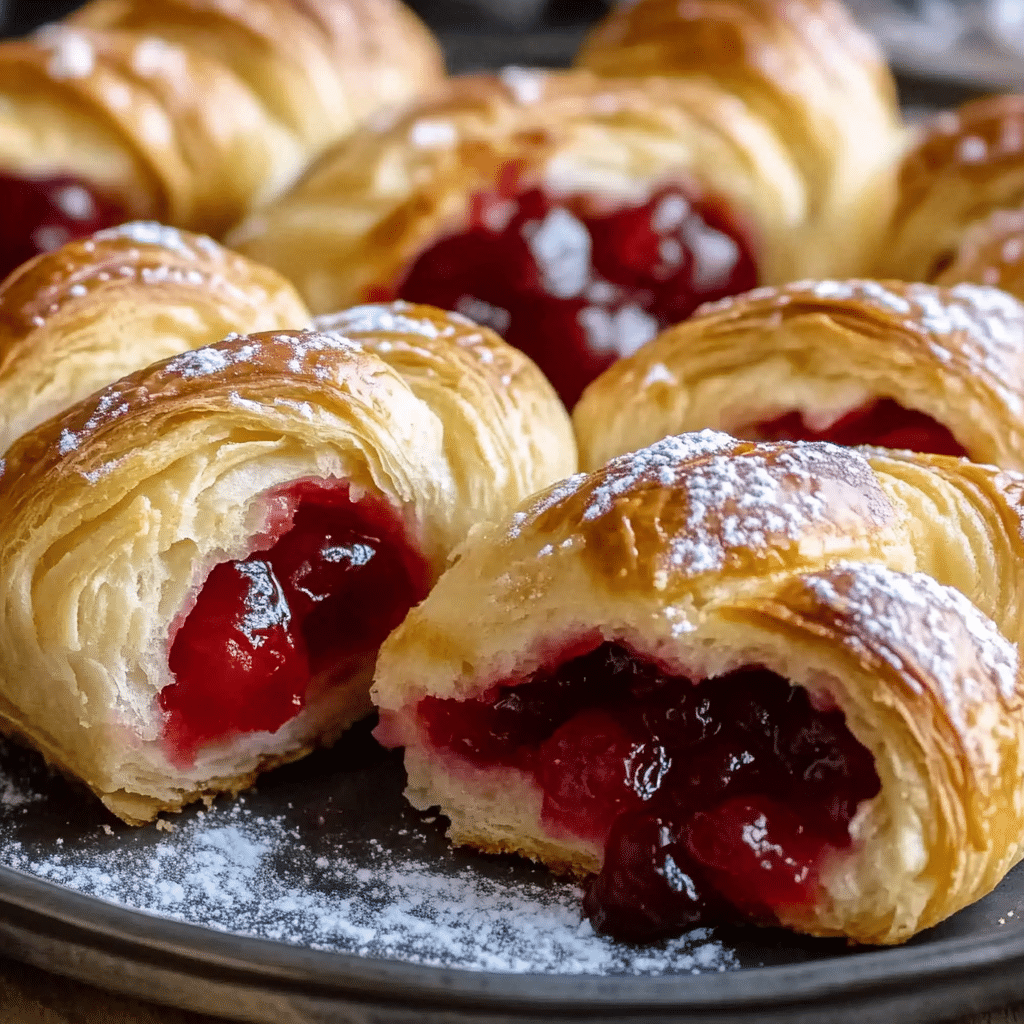 Cherry Filled Crescent Rolls