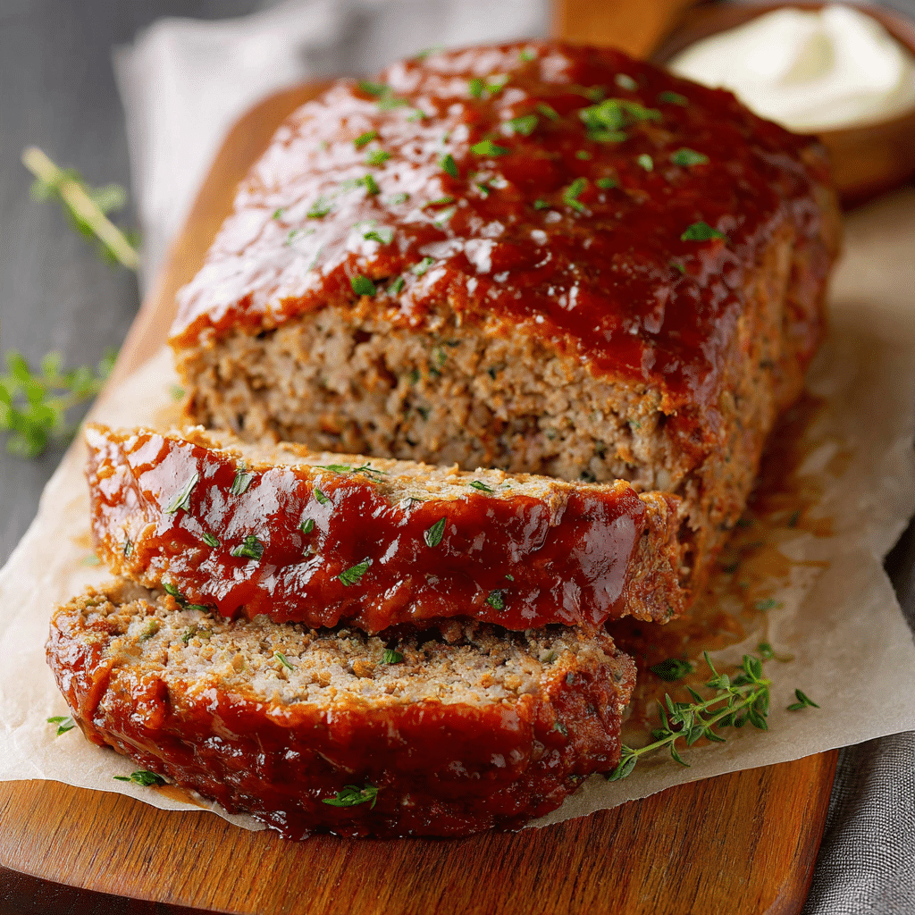 Easy Meatloaf Recipe with the BEST Glaze
